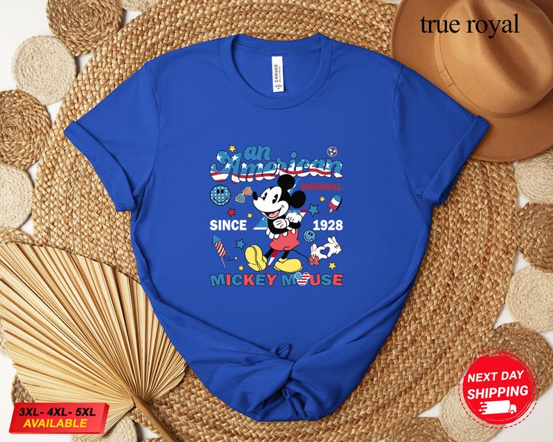 American Mickey Mouse 4th of July Tee - Etsy