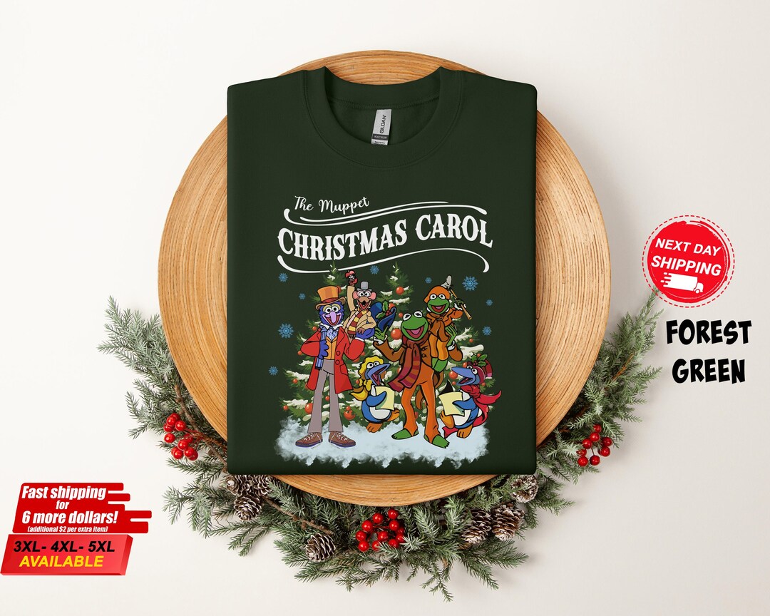 The Muppet Christmas Carol Sweatshirt, Holiday Muppet Characters Shirt ...