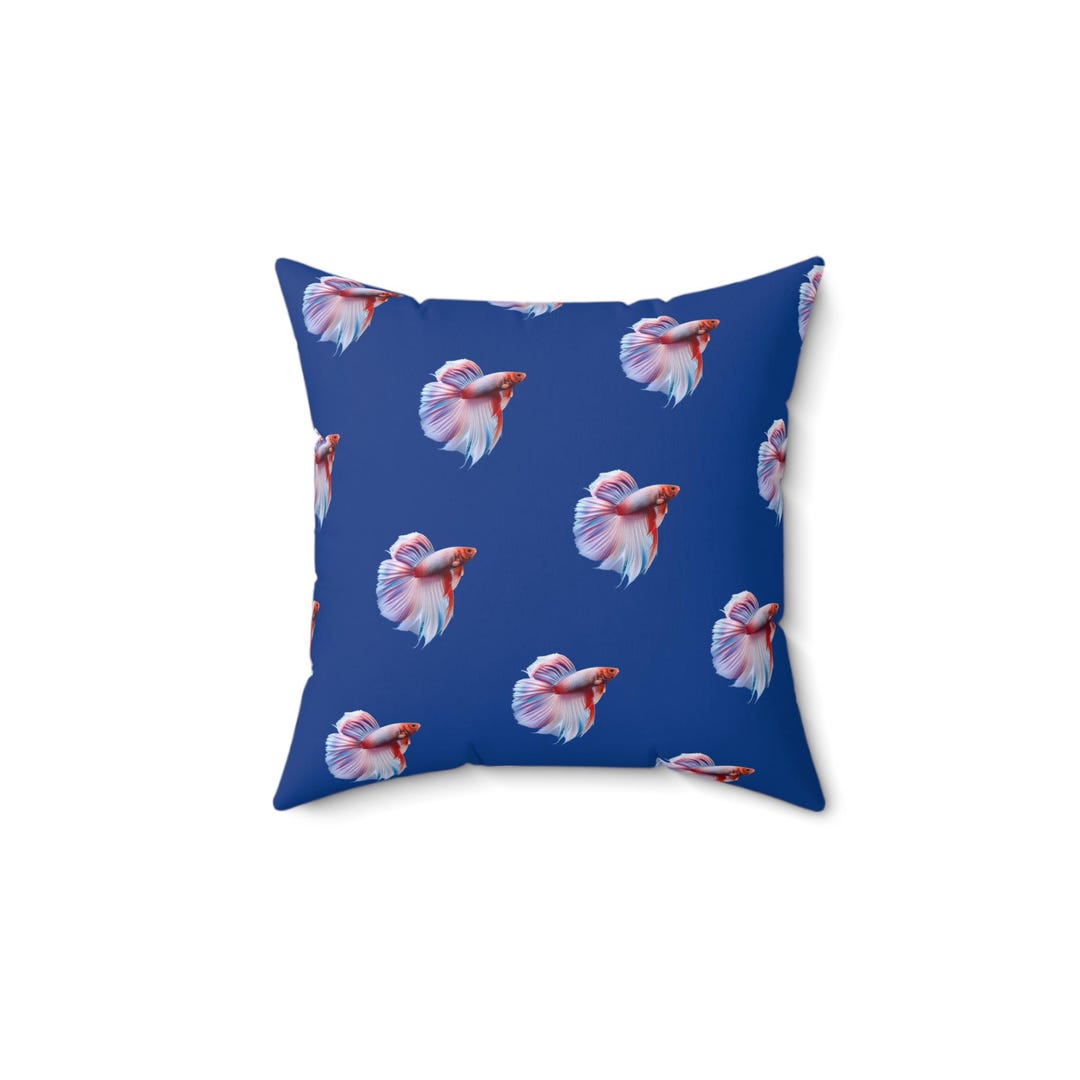 Betta Fish Pillow, Aquarium Decor, Fish Lover Gift, Home Decor, Animal ...
