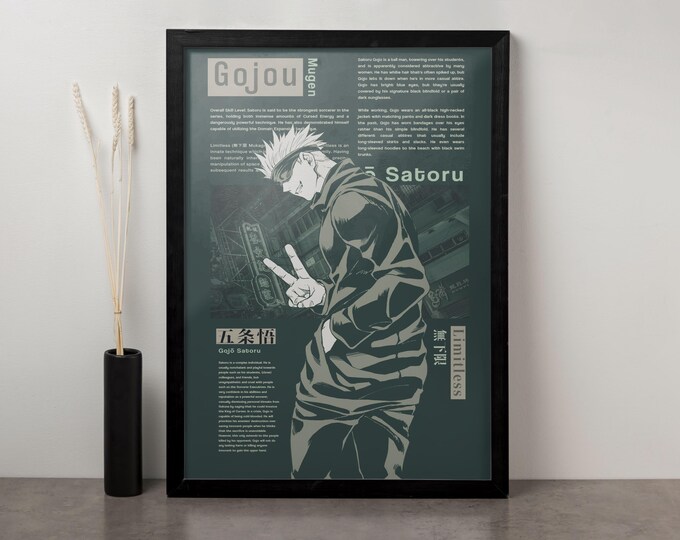Satoru Gojo - Jujutsu Kaisen - Poster - Fan Art - Etsy Canada