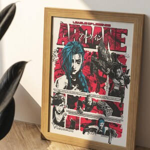 Arcane Wall Art, Jinx Poster, Arcane Season 2 Poster, Jinx Wall Art ...