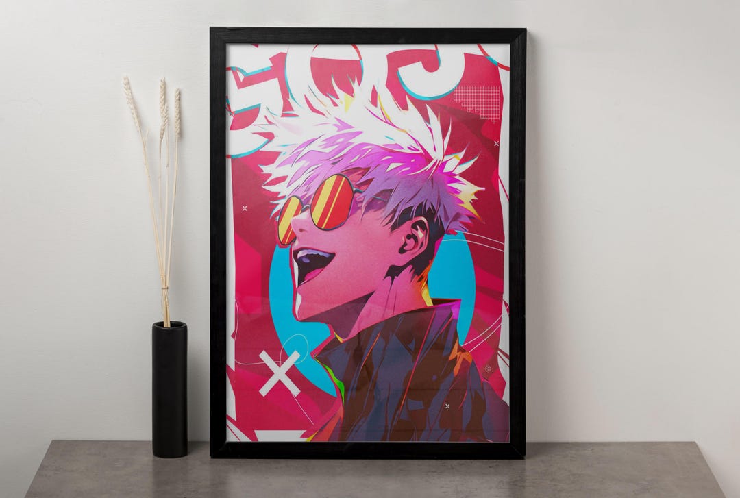 Satoru Gojo Poster, Jujutsu Kaisen Poster Print, Satoru Gojo Wall Art ...