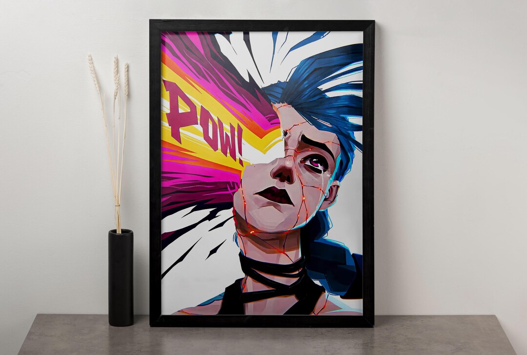 Arcane Season 2 Poster, Jinx Wall Art, Arcane Poster, Jinx Poster ...