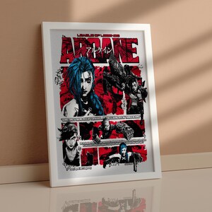 Arcane Wall Art, Jinx Poster, Arcane Season 2 Poster, Jinx Wall Art ...