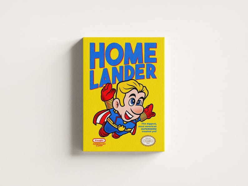 Homelander Cartoon Print, Homelander Wall Art, the Boys Poster ...