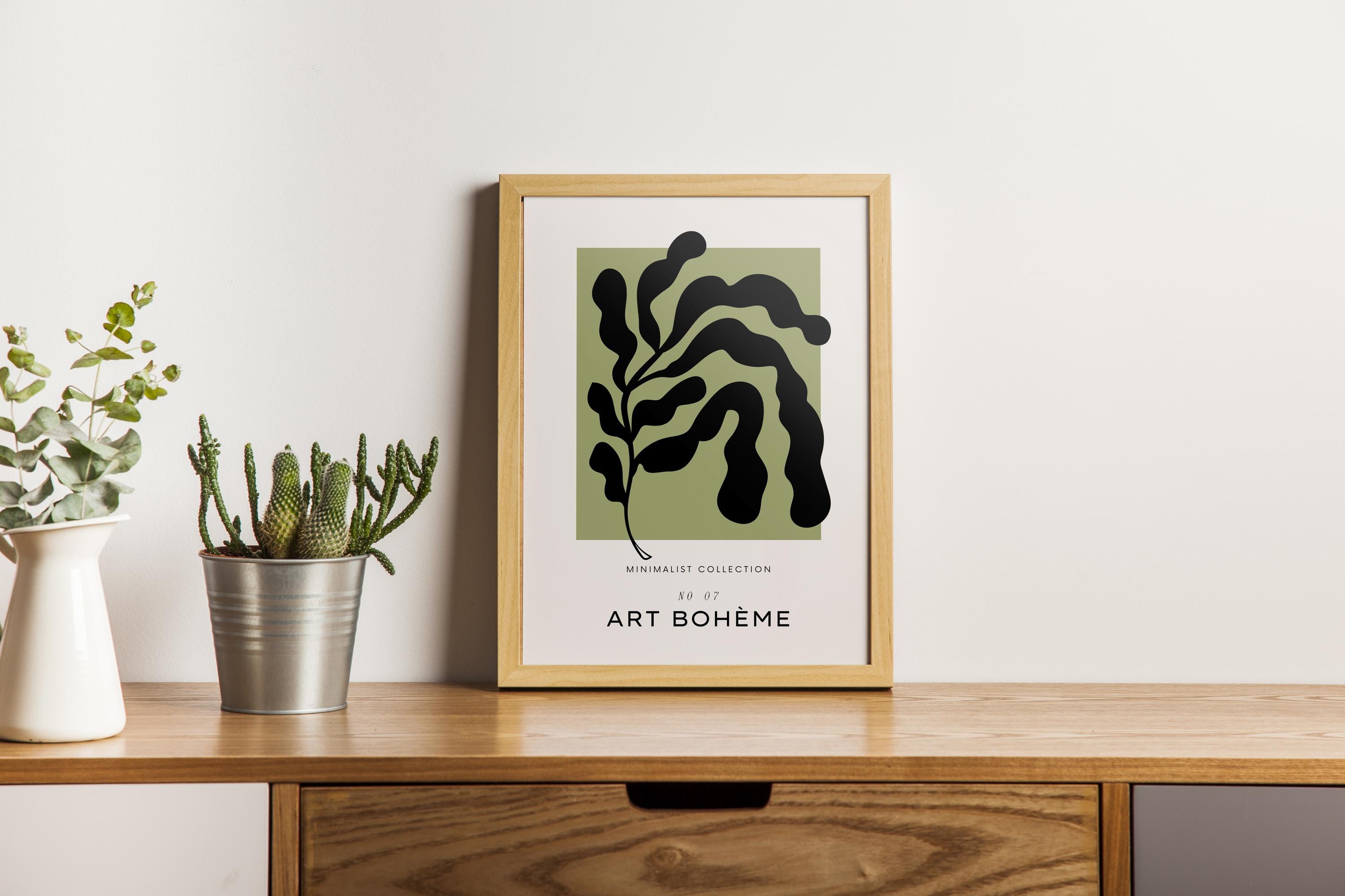 Boheme Wall Art, Minimalist Art, Boheme Canvas, Minimalist Boho Poster ...