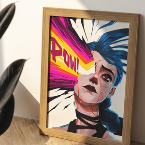 Arcane Season 2 Poster, Jinx Wall Art, Arcane Poster, Jinx Poster ...