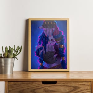 Jinx Poster, Arcane Wall Art, Jinx Print, Arcane Season 2 Poster, Jinx ...