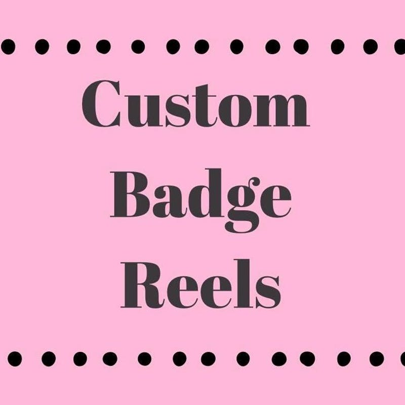 Badge Holder With Safe Id - Etsy