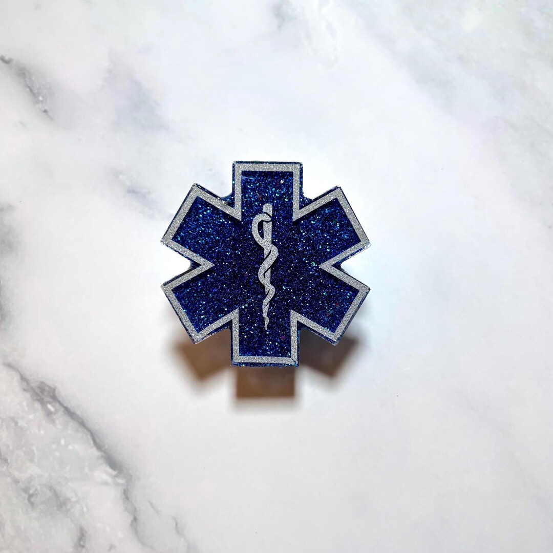 Star of Life Medical/ Health Care Resin Magnet | Interchangeable ...