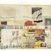 Signed Robert Rauschenberg Post Card Depicting His 1956 Painting "small ...