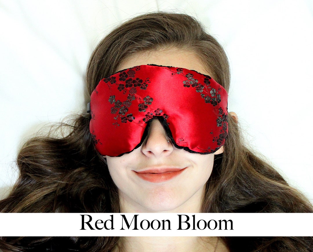 Handmade Opulence Weighted Sleep Eye Mask Pillow | Flaxseed Fill ...