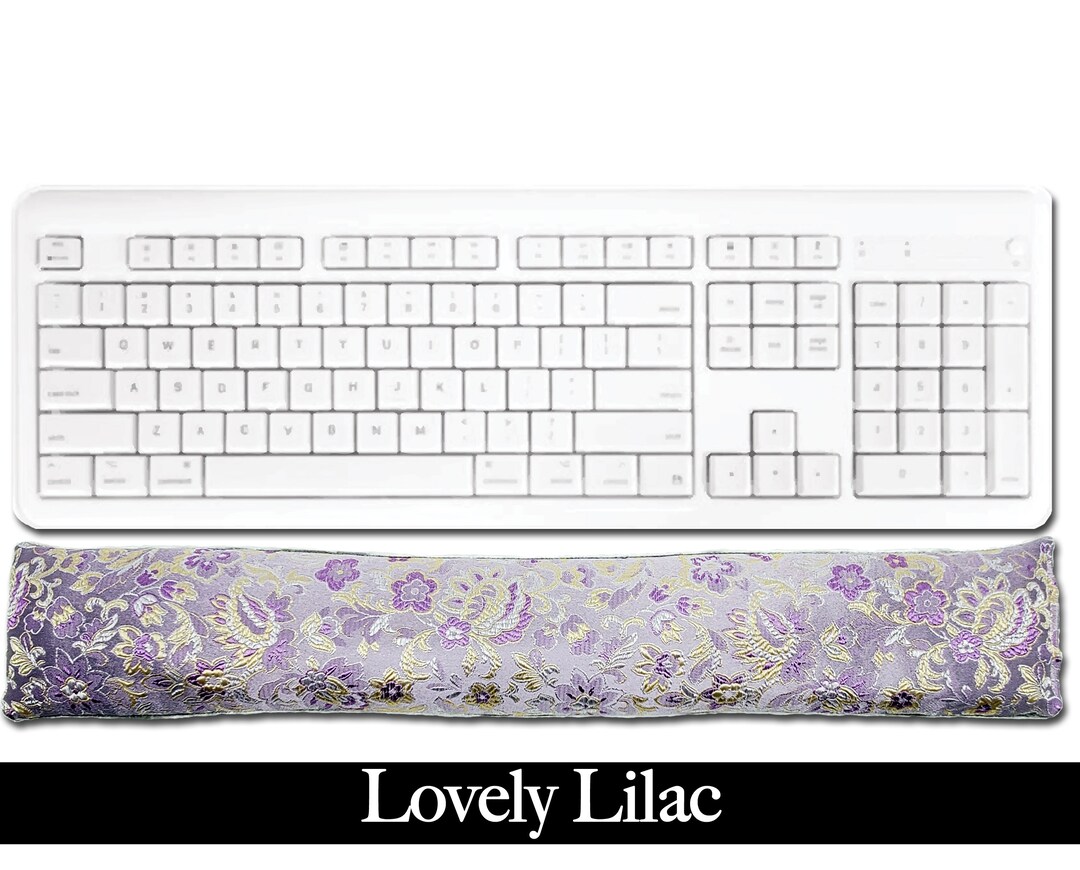 Handmade Ergonomic Keyboard Wrist Rest Pad - Desktop Laptop - Flax Seed ...
