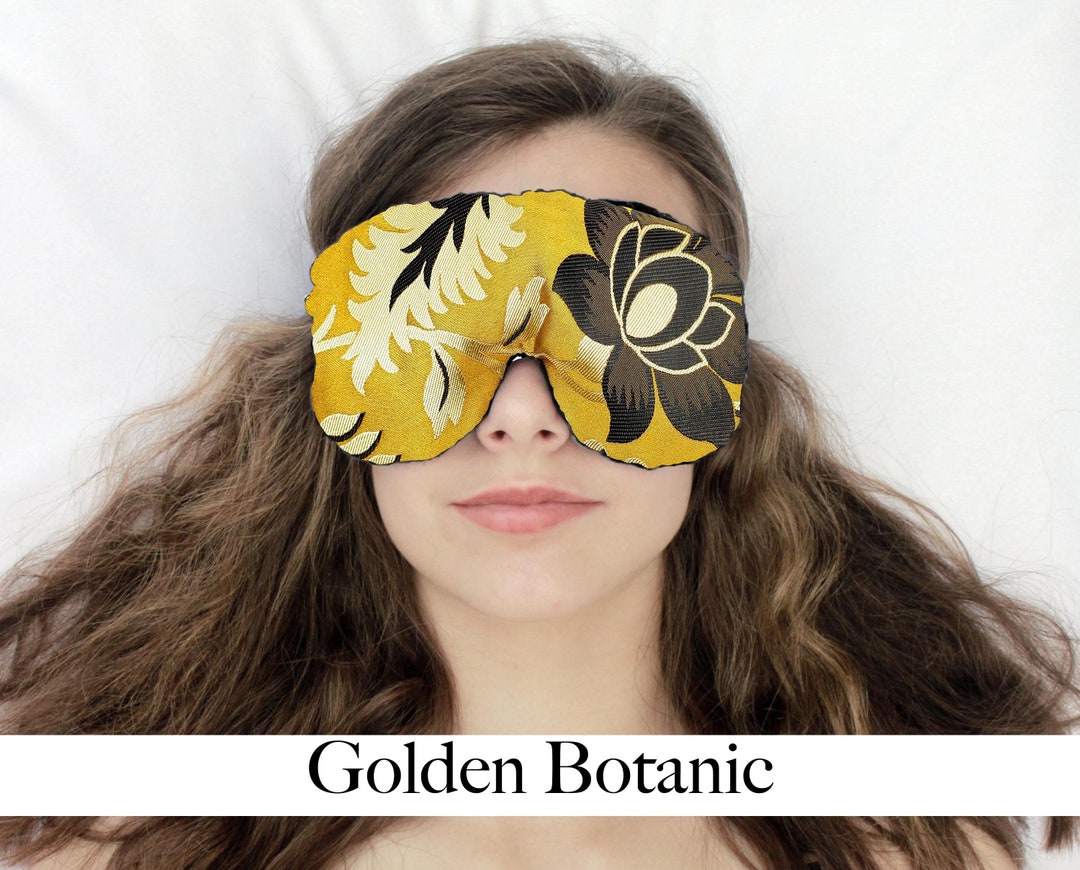 Handmade Opulence Weighted Sleep Eye Mask Pillow | Flaxseed Fill ...