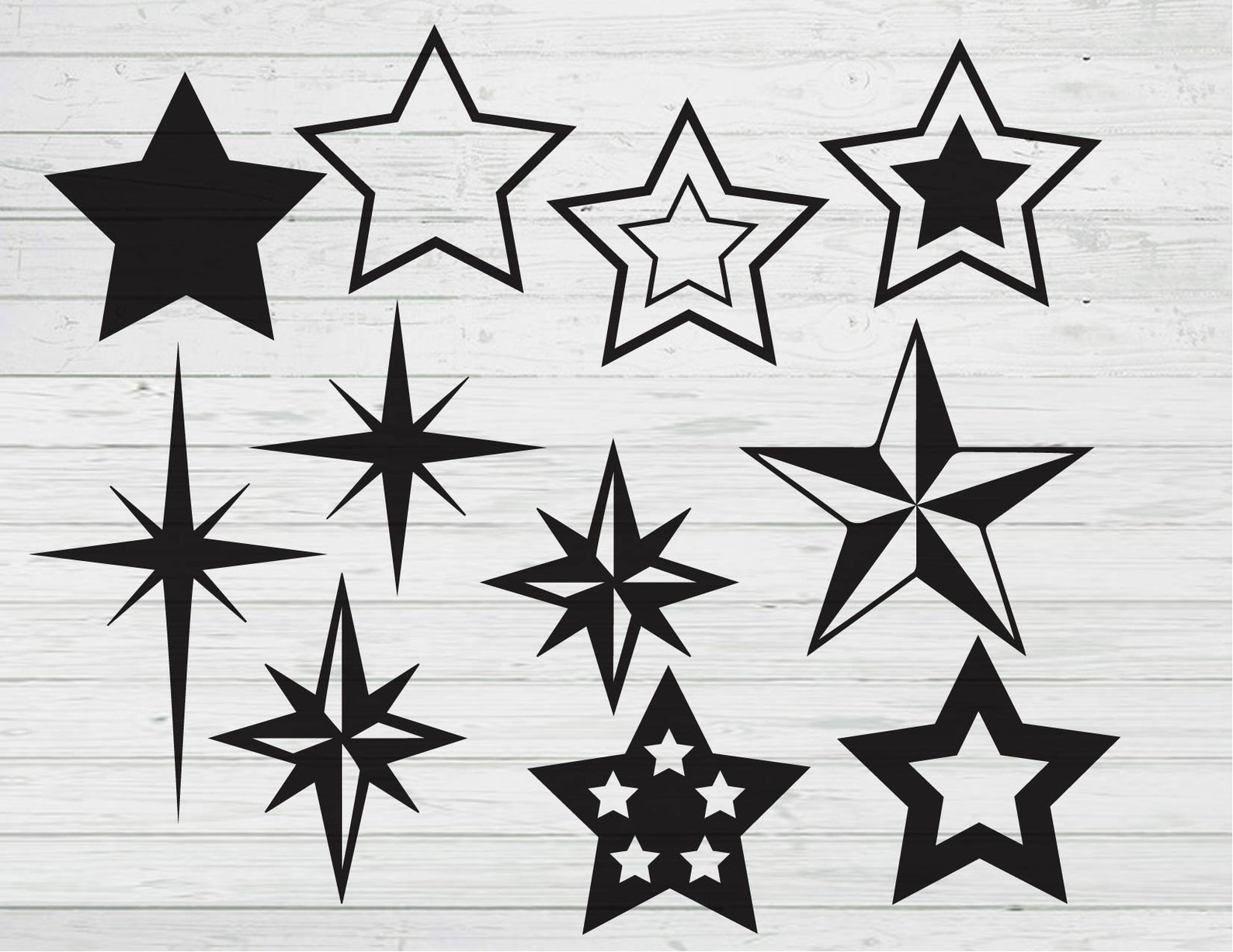 Estrellas svg ai png dxf - Etsy España