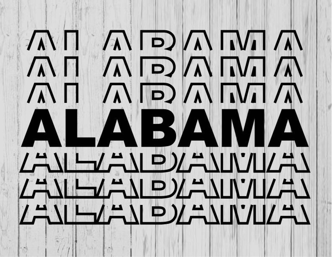 Alabama Svg Ai Png Dxf - Etsy