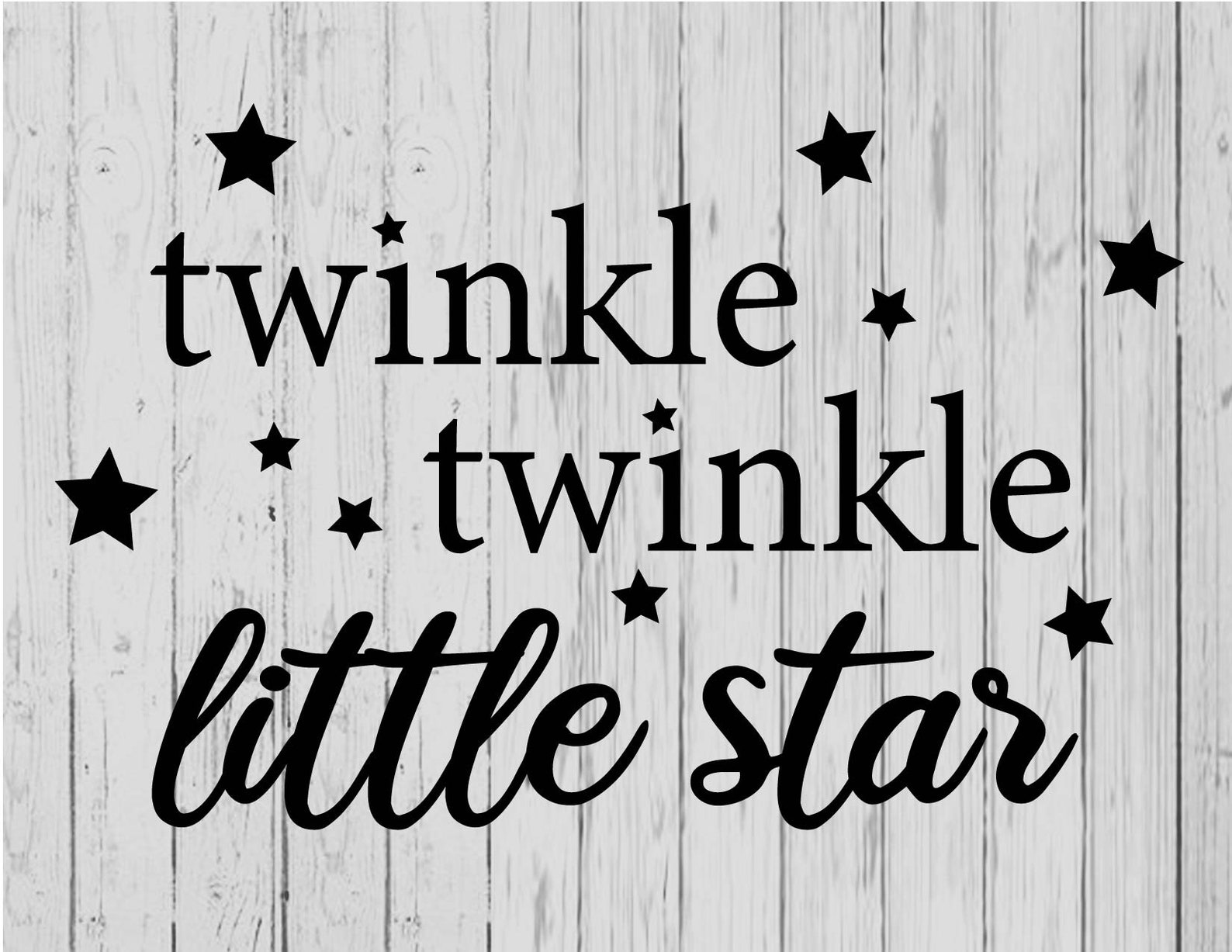 Twinkle Twinkle Little Star Clipart Svg Ai Png Dxf - Etsy New Zealand