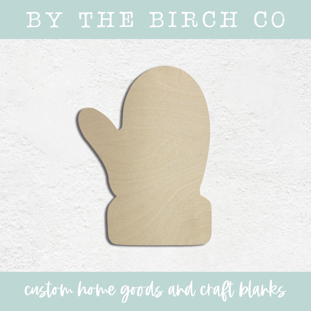 Laser Cut Mitten Blank: Unfinished Wood Christmas Craft - Etsy