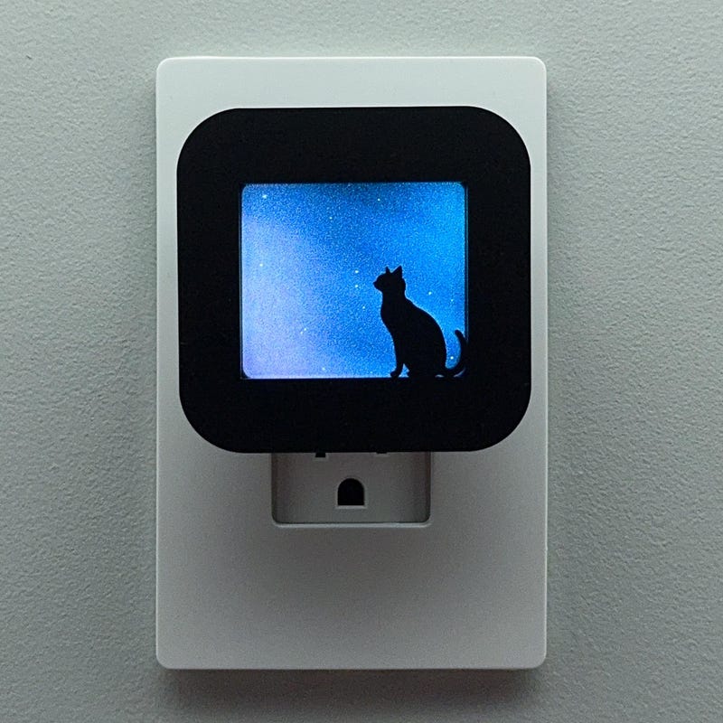 Cat Night Light - Etsy