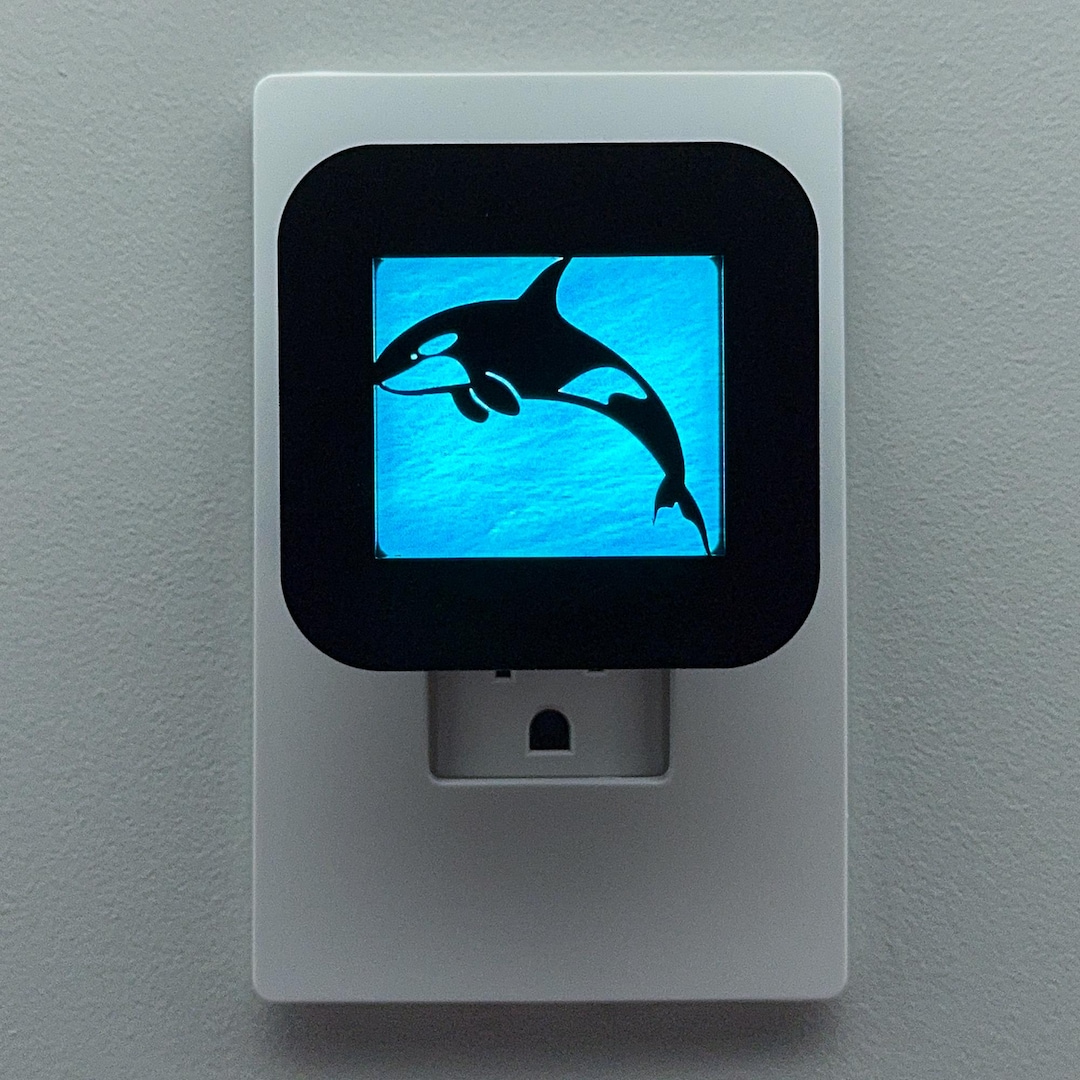 Orca Night Light, Killer Whale in the Ocean Home Decor, Swaplights ...