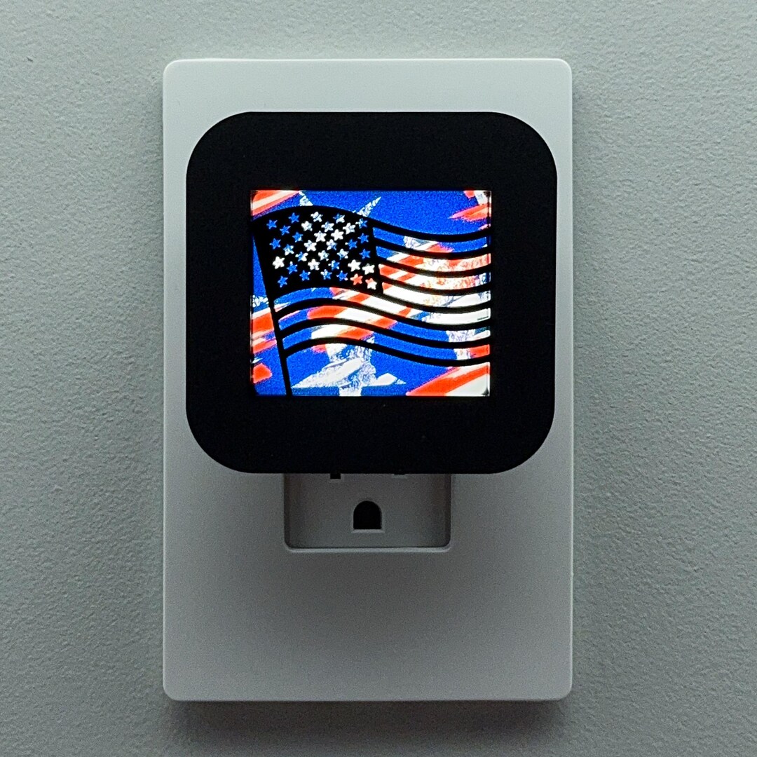 American Flag Night Light, Patriotic Home Decor Lighting, Independence ...