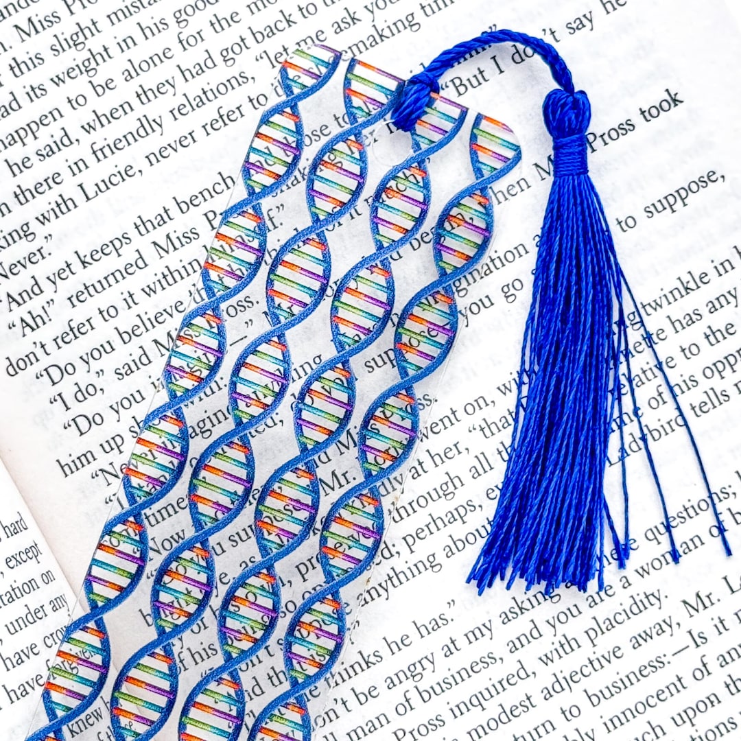 DNA Double Helix Bookmark, Thin Flexible Transparent Acrylic Science ...
