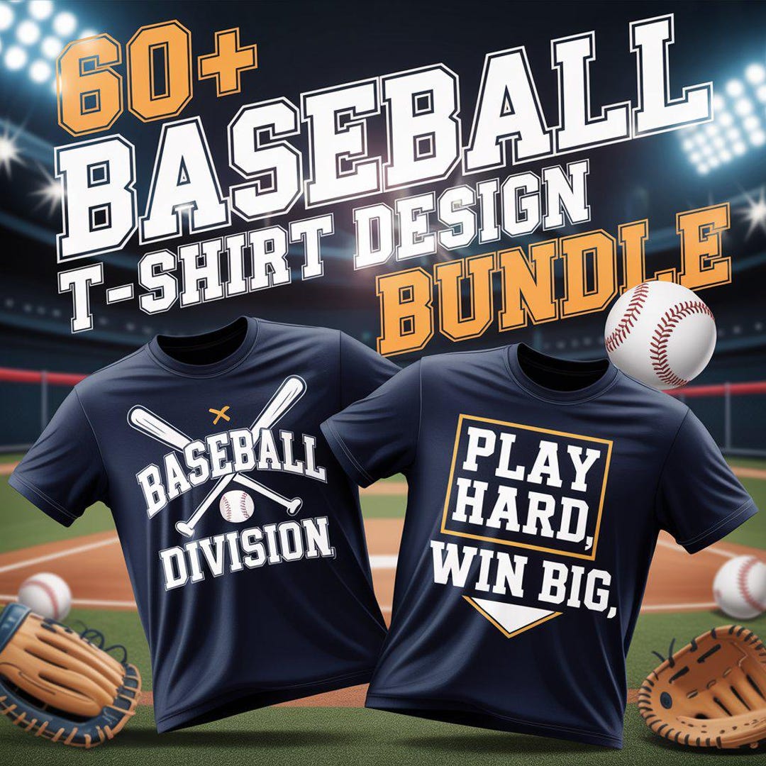 60+ Baseball T-shirt Designs Bundle | Sports & Team EPS Graphics for ...