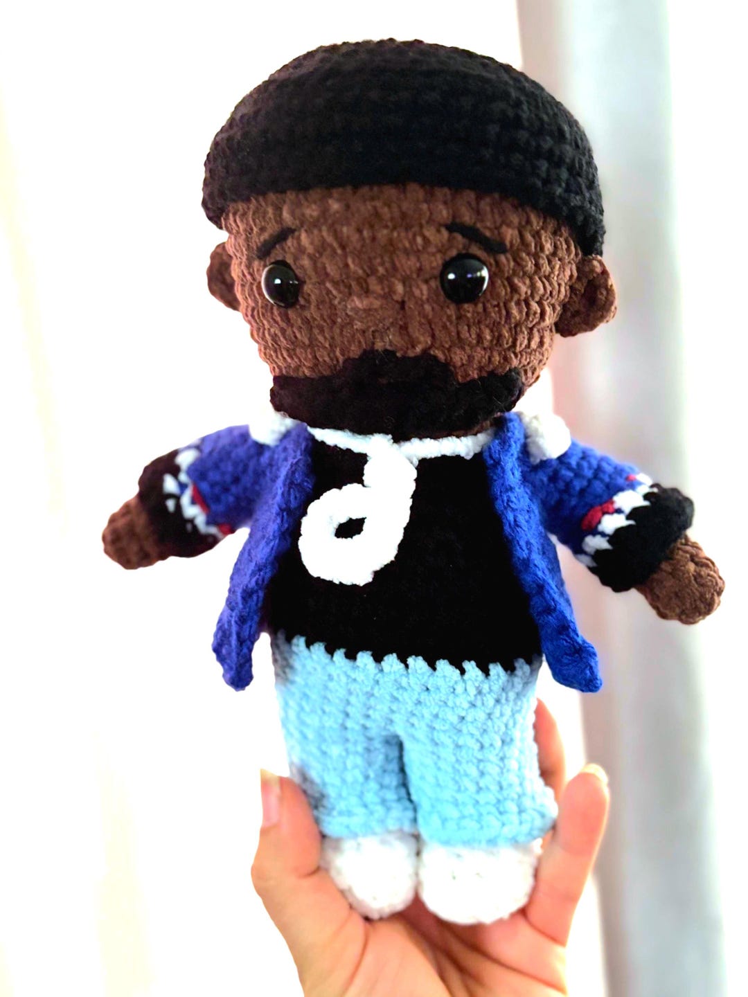 Handmade Kendrick Lamar Crochet Doll – Rapper Plush, Hip Hop Toy ...