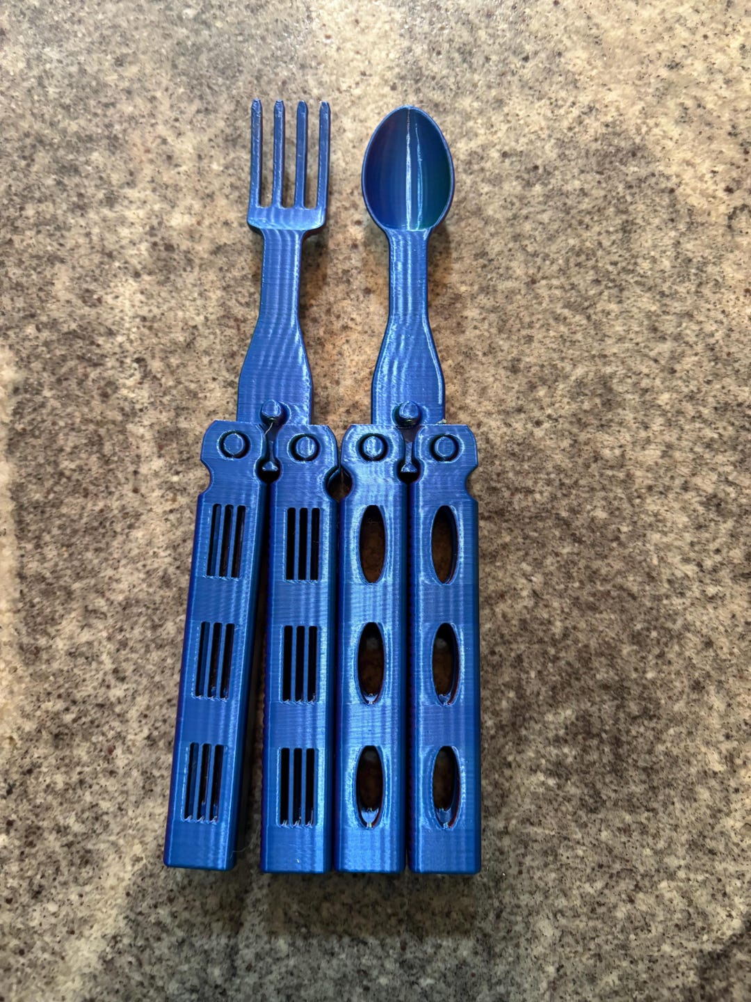 Butterfly Fidget Fork and Spoon Set - Etsy