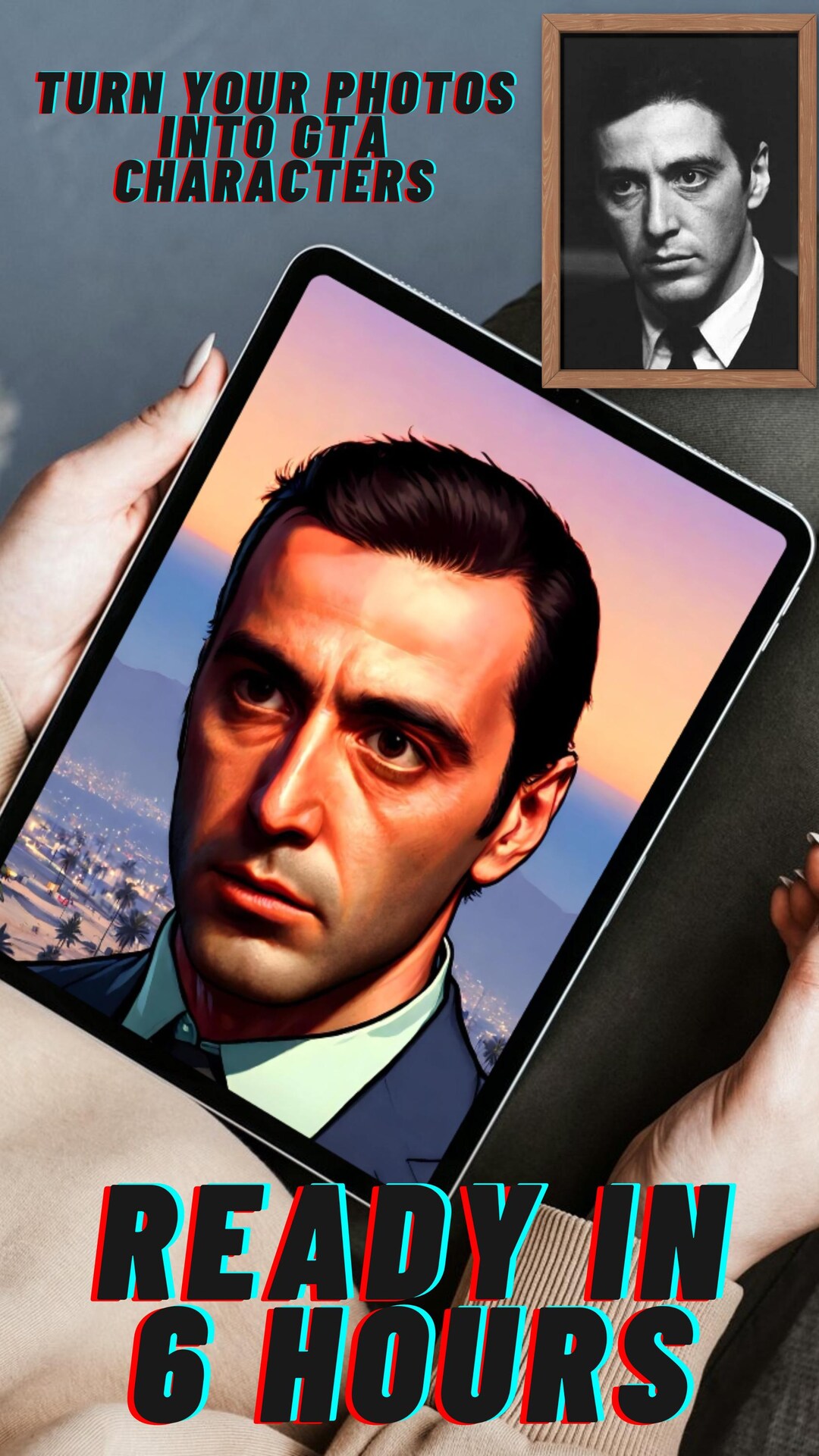 Turn Your Photos Into Portrait GTA Characters, Pixar Portrait - Etsy