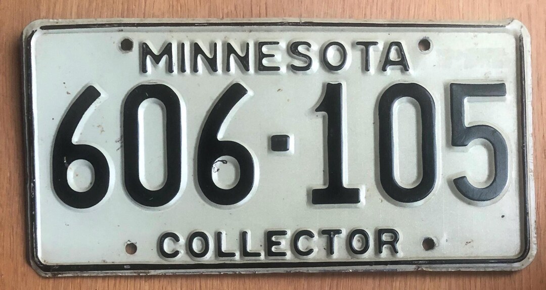 1970’s Minnesota Collector License Plate in Great Condition - Etsy