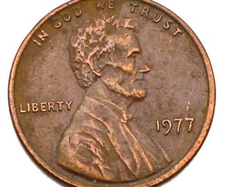 1977 No Mint Mark Lincoln Penny - Etsy
