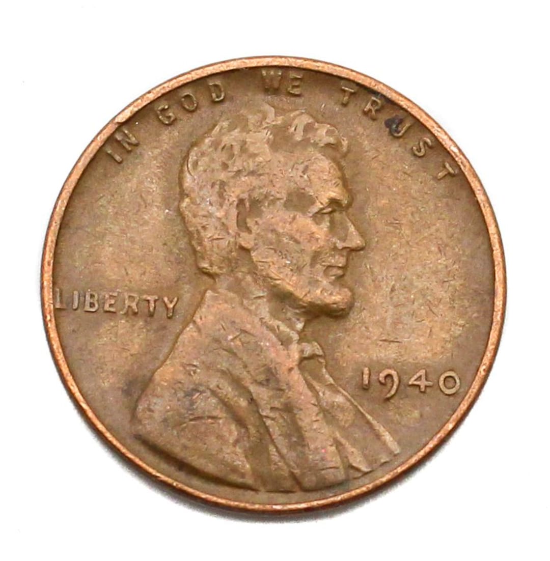 1940 Lincoln Wheat Penny No Mint Mark One Cent US Collectible Coin - Etsy