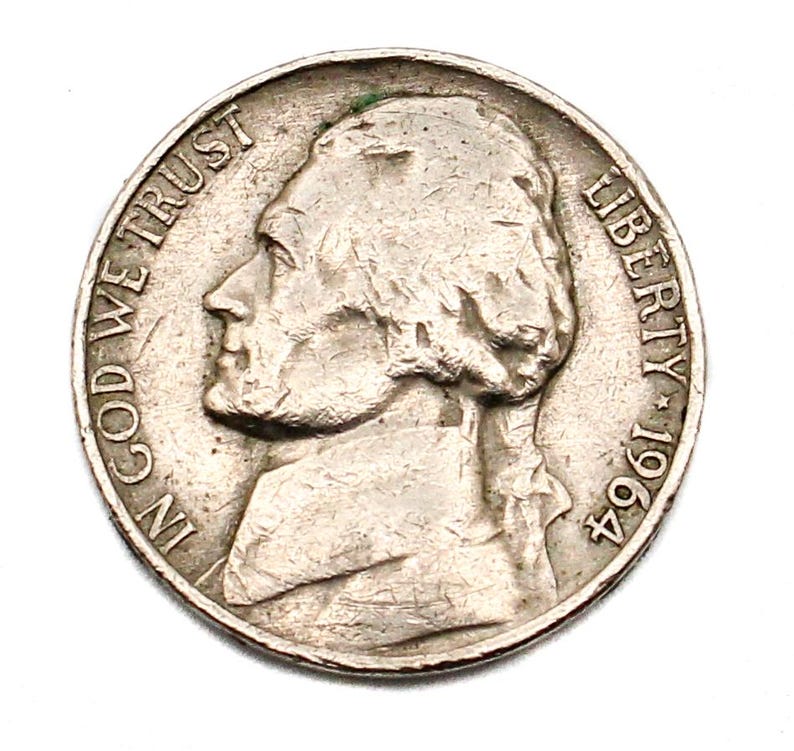 1964 Jefferson Nickel No Mint Mark US Collectable Coin - Etsy