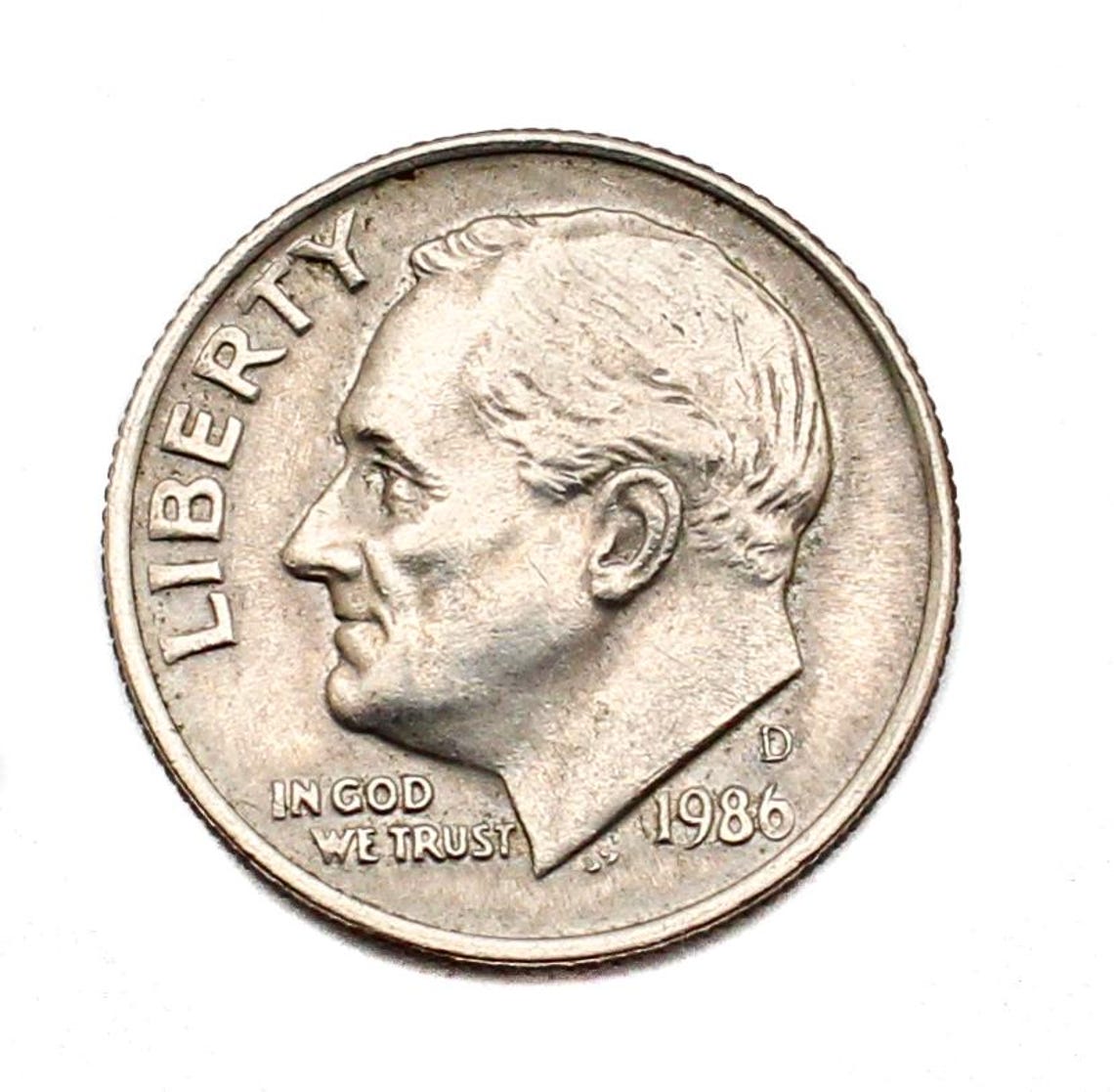 1986 D Roosevelt Dime Collectable US Coin - Etsy