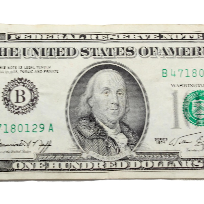 1974 hundred dollar bill - Etsy.de
