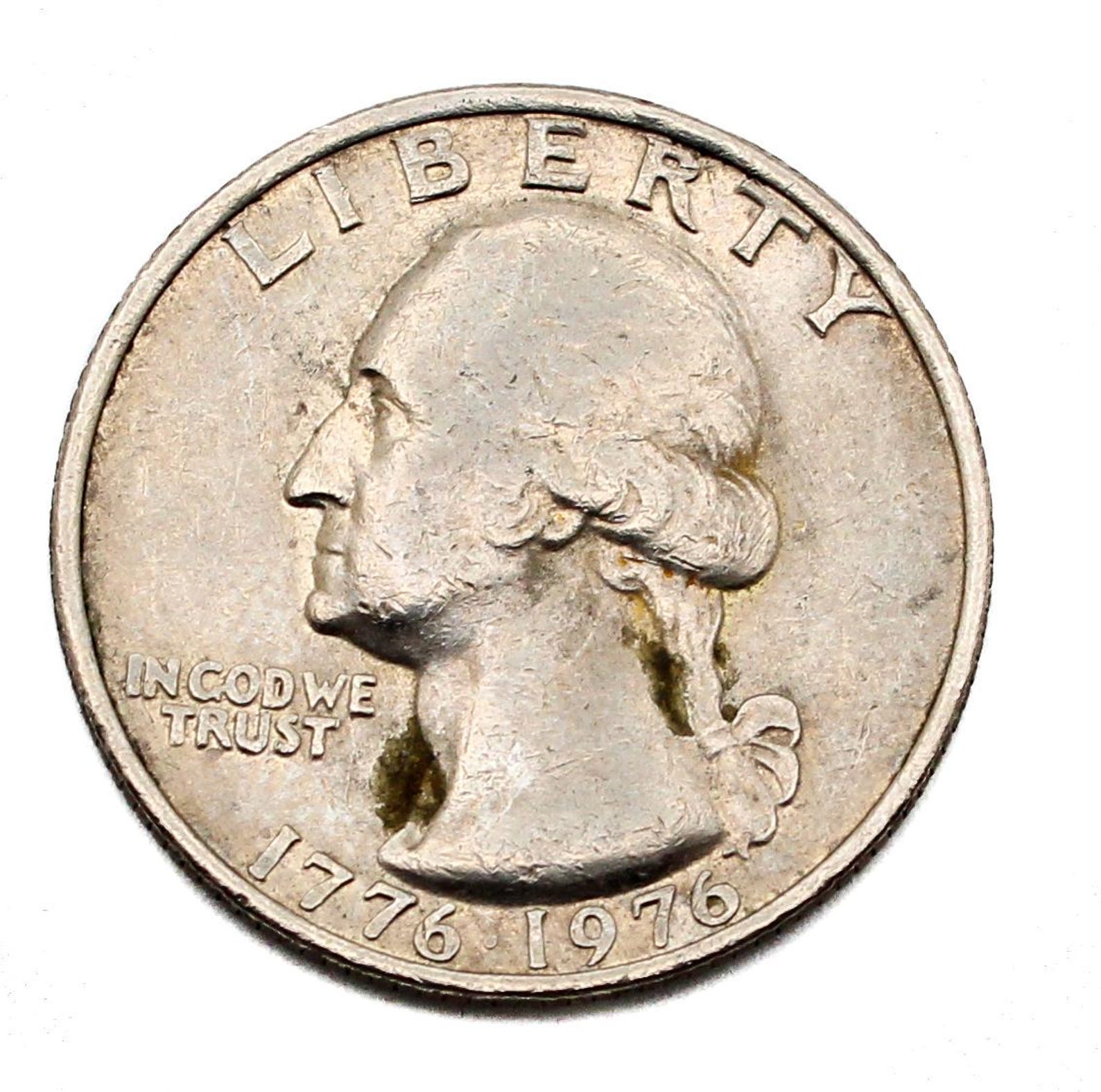 1776-1976 Bicentennial Washington Quarter No Mint Mark Collectable US ...