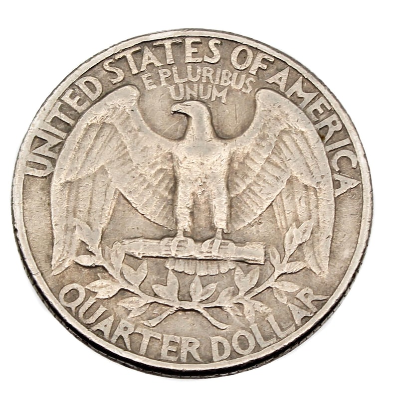 1969 Washington Quarter No Mint Mark Circulated US 25 Cent Vintage ...