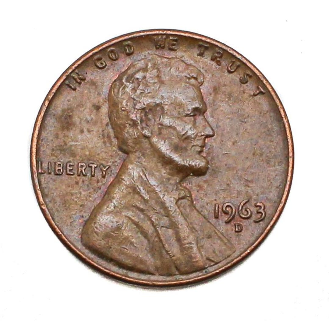 1963 D Lincoln Memorial Penny 1 Cent US Collectible Coin - Etsy