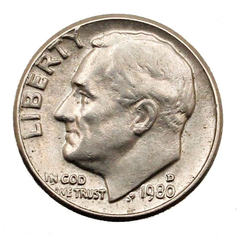 1980 D Roosevelt Dime Collectable US Coin - Etsy