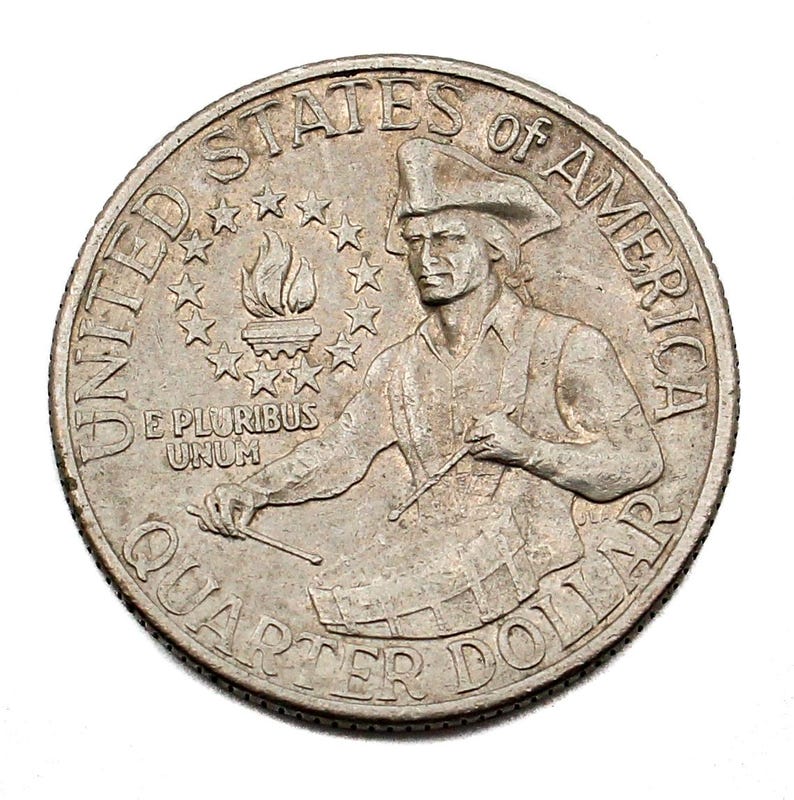 1776-1976 Bicentennial Washington Quarter No Mint Mark Collectable US ...