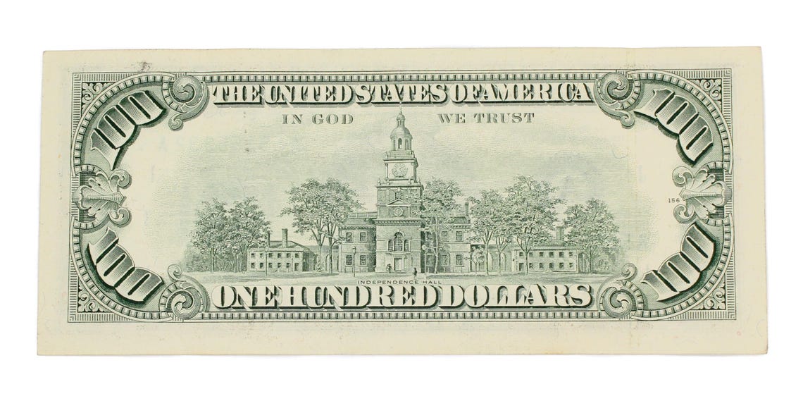1990 100 One Hundred Dollar Bill Federal Reserve Note BOSTON Currency ...