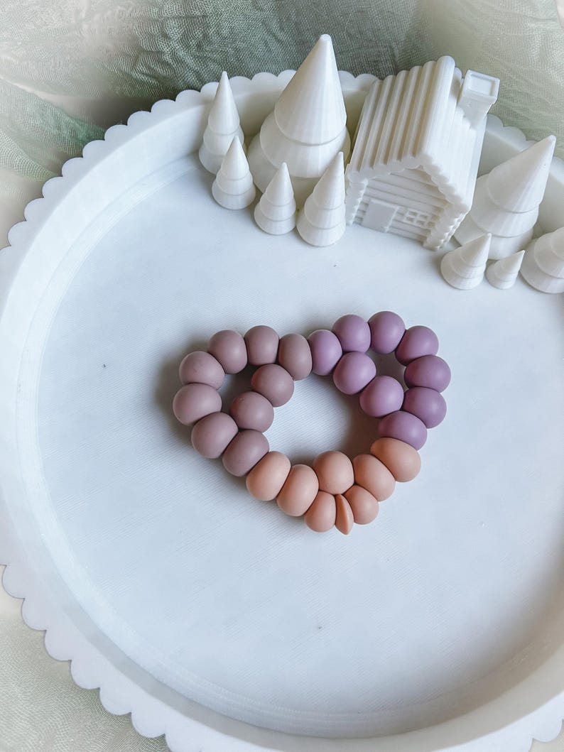 Customizable Heart Rattle Sensory Toys Baby Rattle Gift Set - Etsy