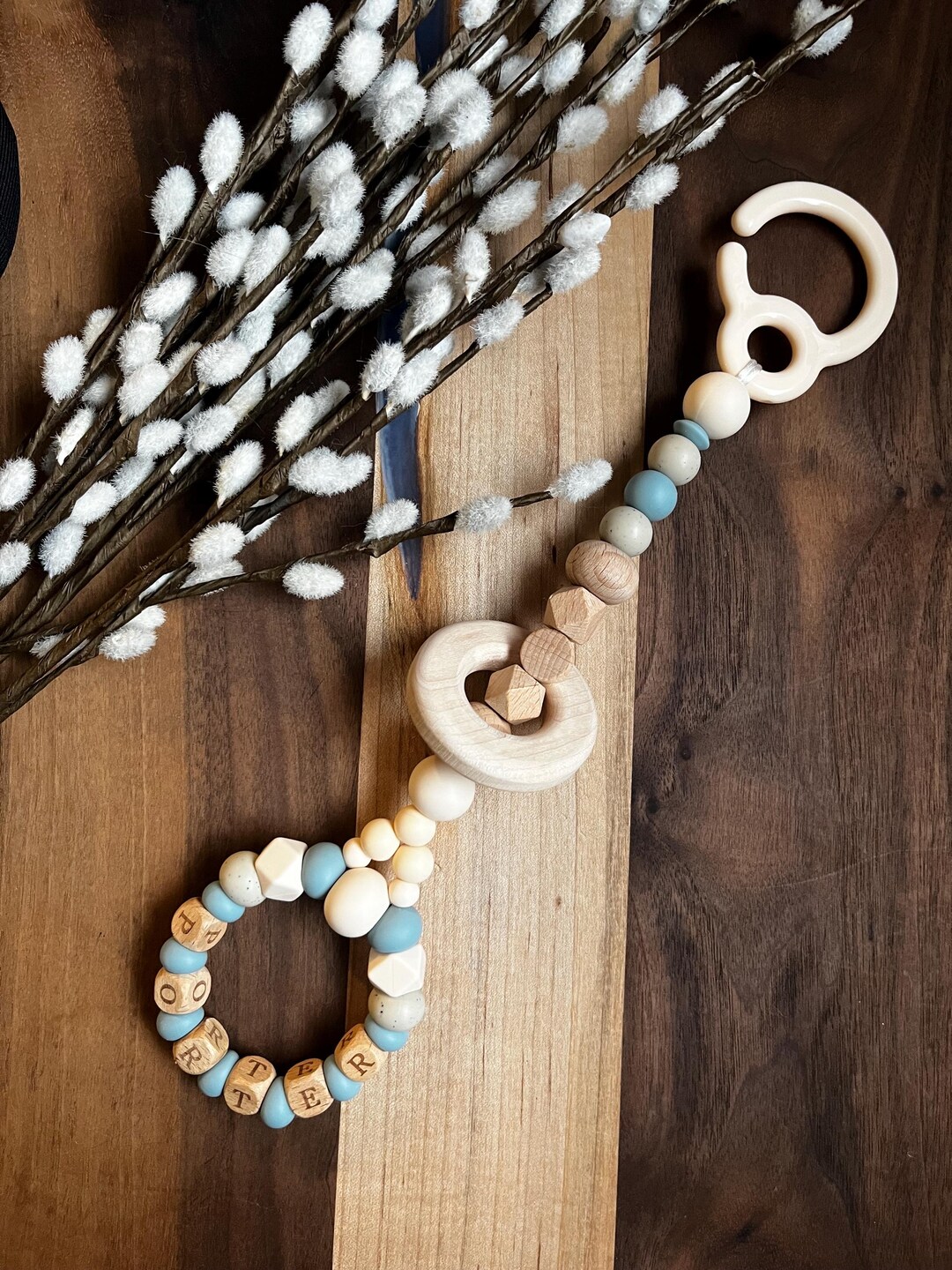 Personilized Stroller Rattle Sensory Toy Car Seat Toy Baby Gift Set - Etsy