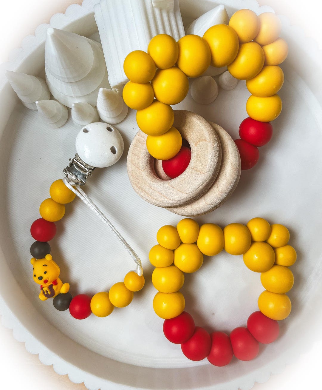 Winnie the Pooh Rattle Set Montessori Toy Sensory Toys for Baby - Etsy