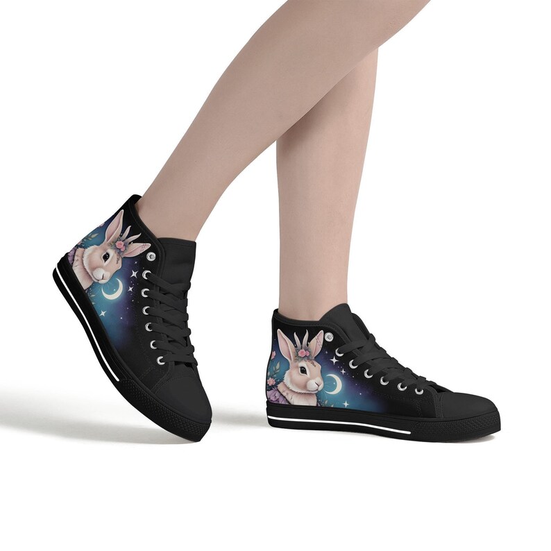 Duchess Rabbit Shoes High Top Canvas Shoes Unisex Shoes Cute Sneakers ...