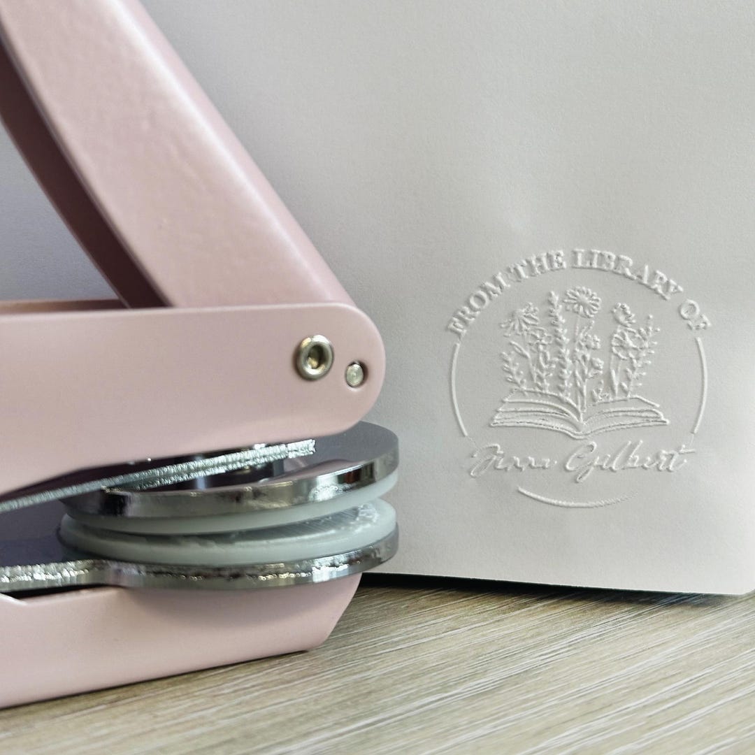 Personalized Book Embosser-custom Book Embosser-from the Library of ...