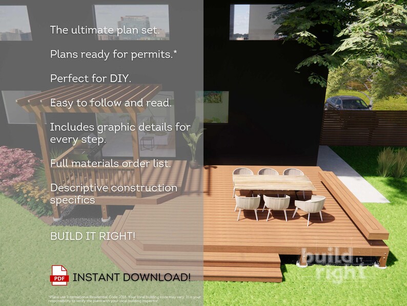 10' Floating Bench Plans | DIY Blueprints for Deck Bench - Construction ...
