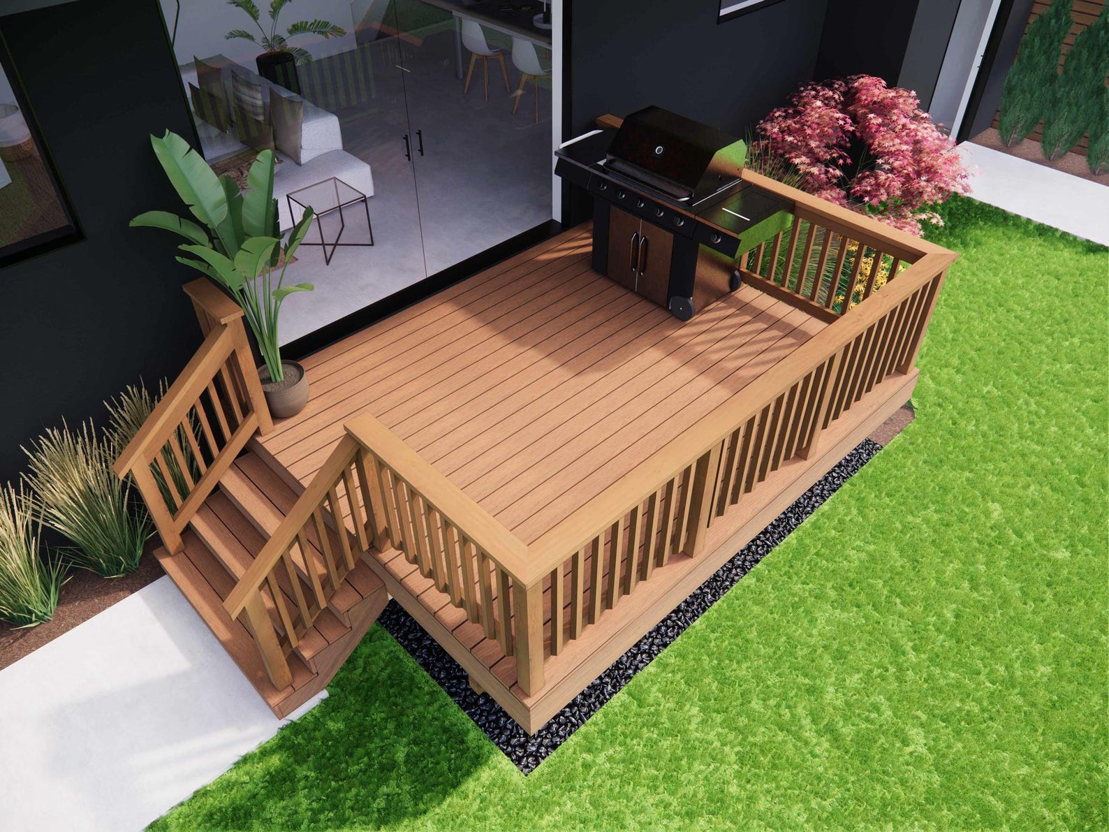 8'x12' Deck Plan Set | DIY Blueprints - Construction Drawings With ...