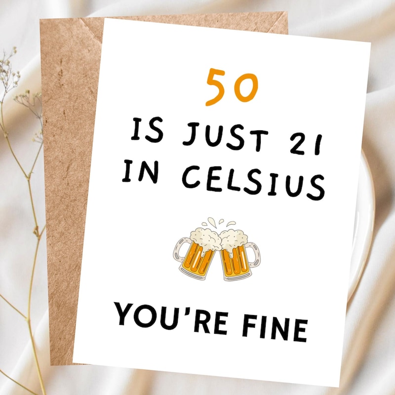 Funny Male Cards for 50 - Etsy